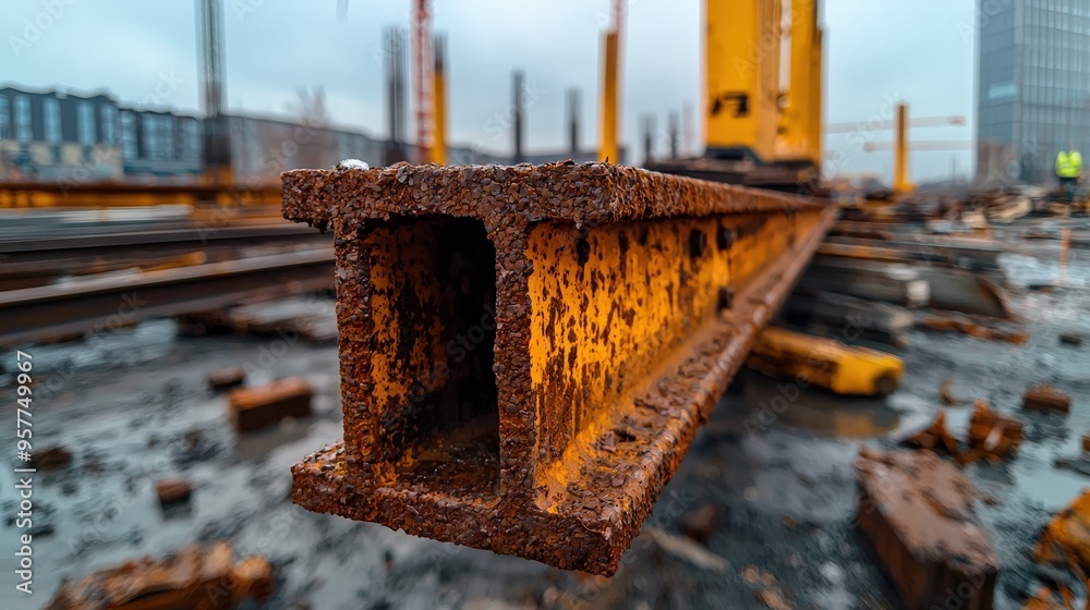 A rusted steel beam highlighting the necessity of oxidation protection ...