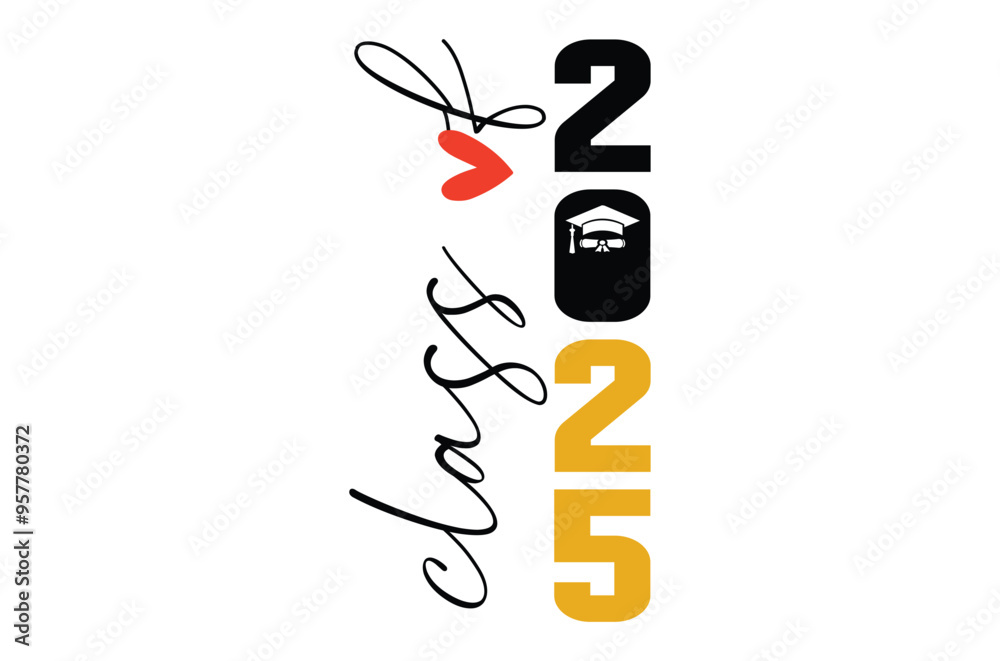 PrintClass of 2025 svg, Graduation SVG, Senior 2k25 Svg, Graduation T ...