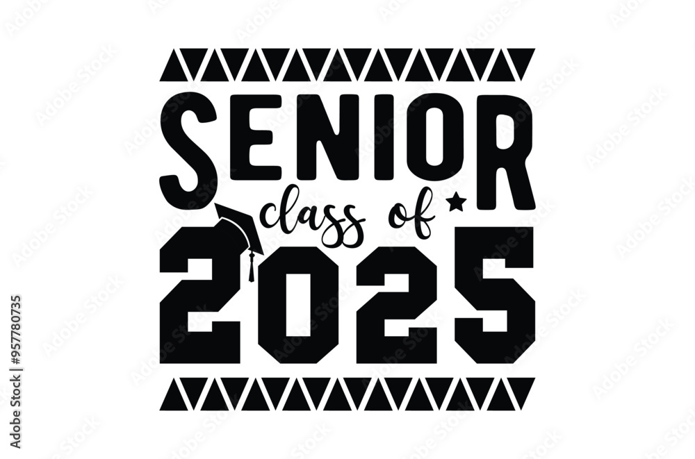 PrintClass of 2025 svg, Graduation SVG, Senior 2k25 Svg, Graduation T ...
