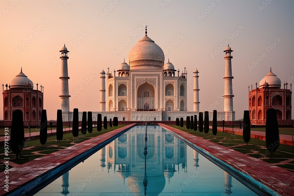 Ethereal Art of Agra's Taj Mahal: A Minimalist Celebration of India's ...