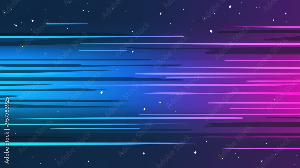 Experience the vibrant flow of D animation with dynamic speed lines in ...