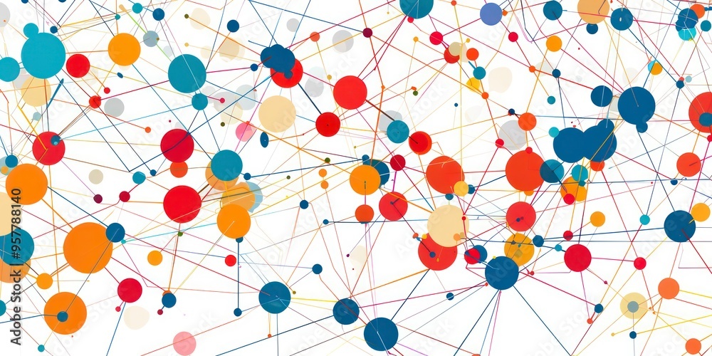 complex graph database, visualizing connections and nodes, symbolizing ...