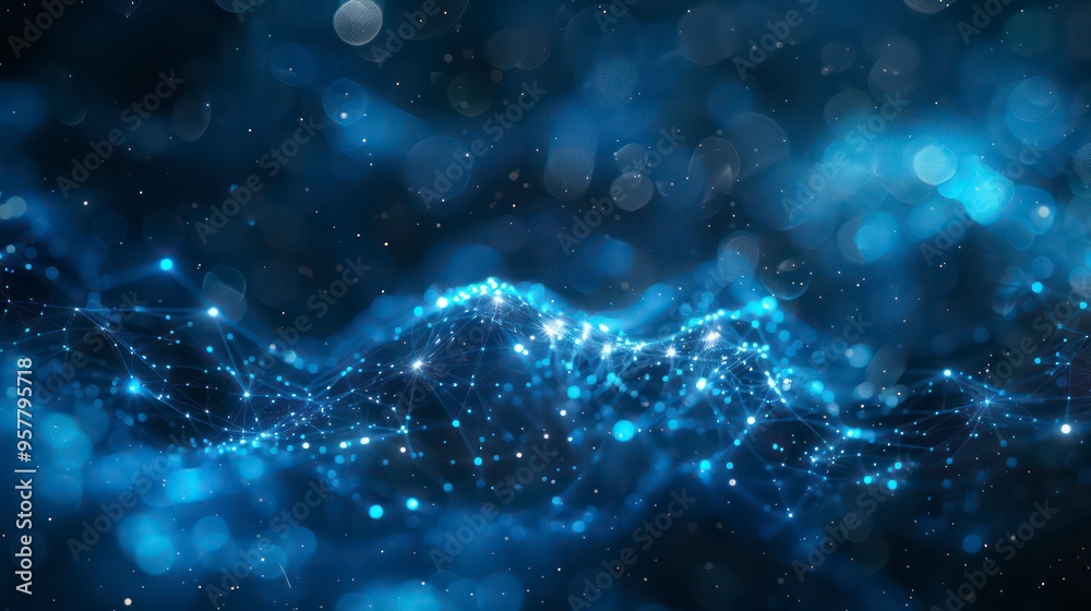 blue light animation creates a stunning visual experience, resembling ...