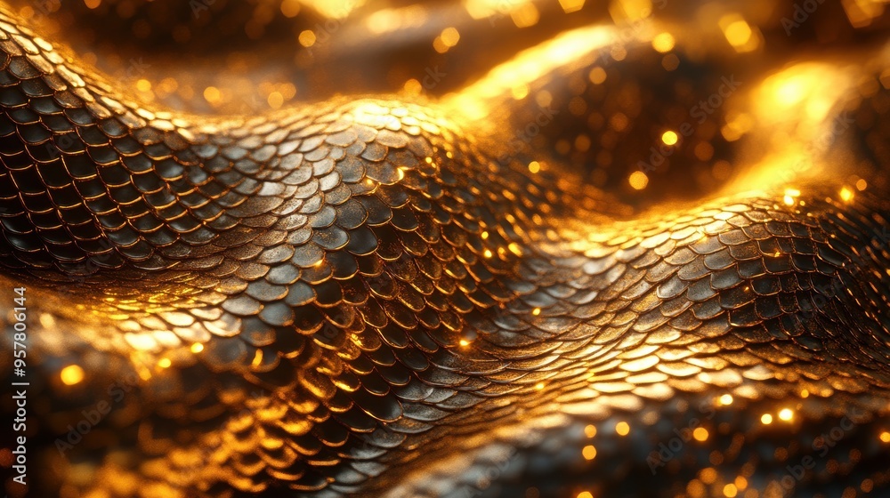 3D looping animation of abstract fantasy background with wavy tangled ...