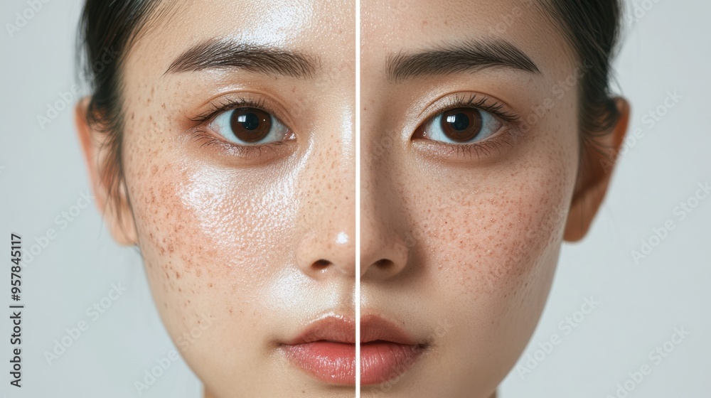 Photos of Asian, Korean, and Japanese women's faces showing their ...