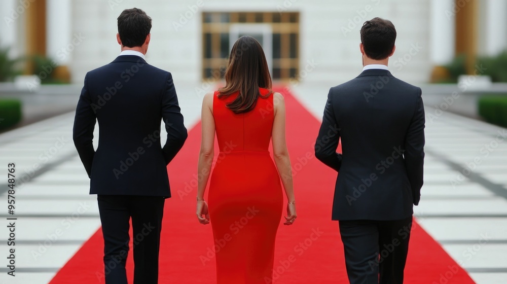 Celebrities dressed in their finest most glamorous attire walk the ...