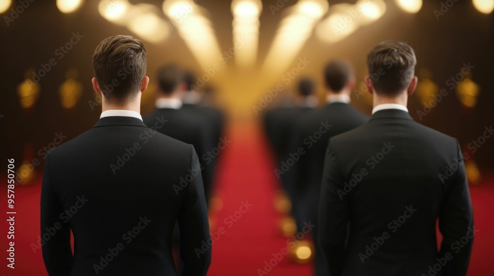 Proud award recipients gracefully exiting the stage after accepting ...