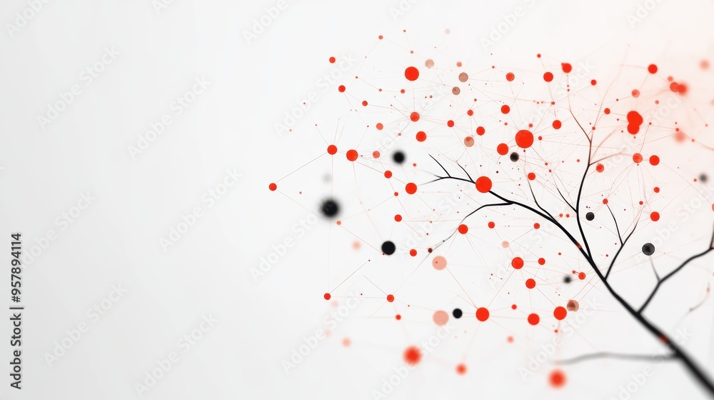 A Complex Ai Algorithm Visualized As A Network Of Interconnected Nodes Highlighting Data Flow