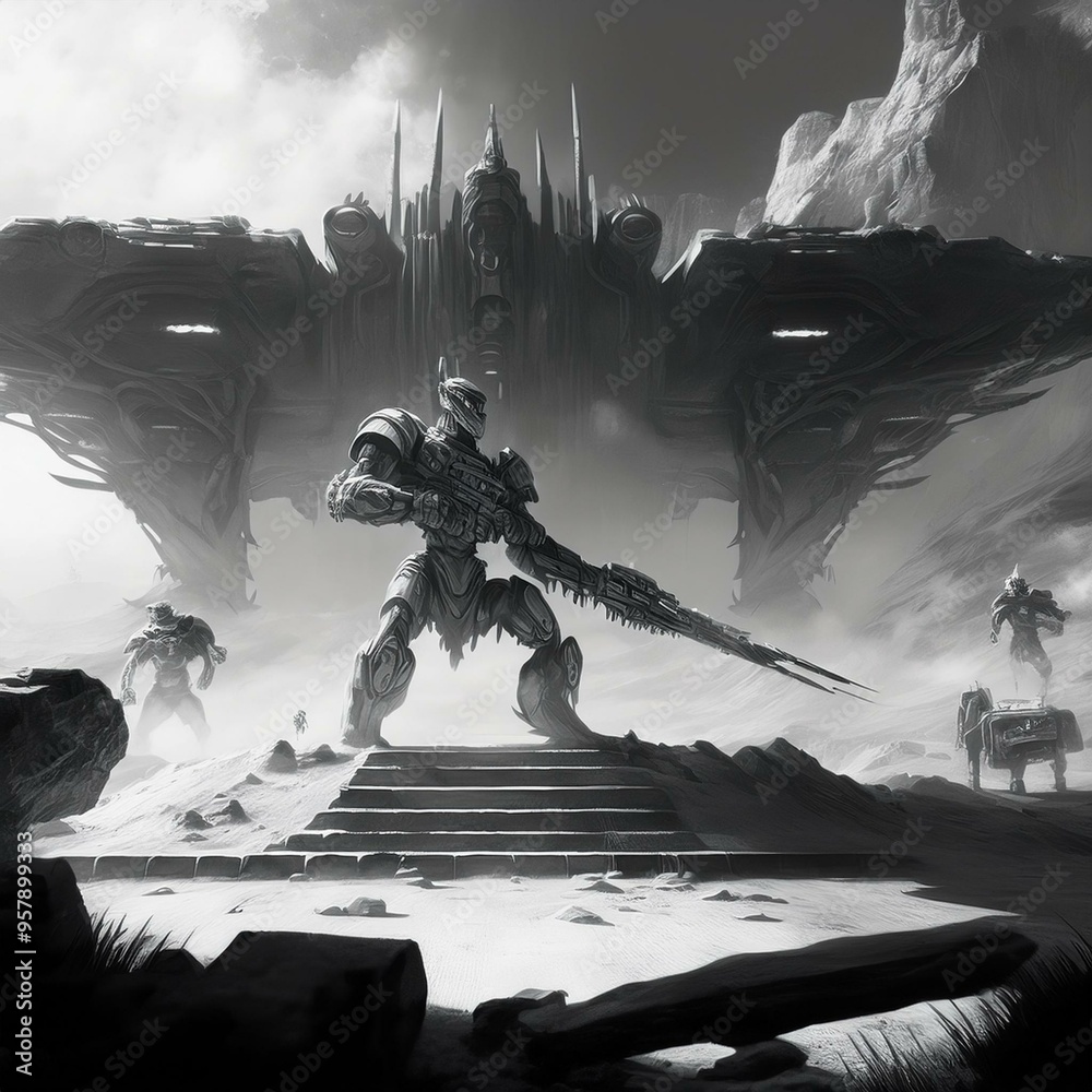 Concept art of main menus, story boards, MMORPG game with the objective ...