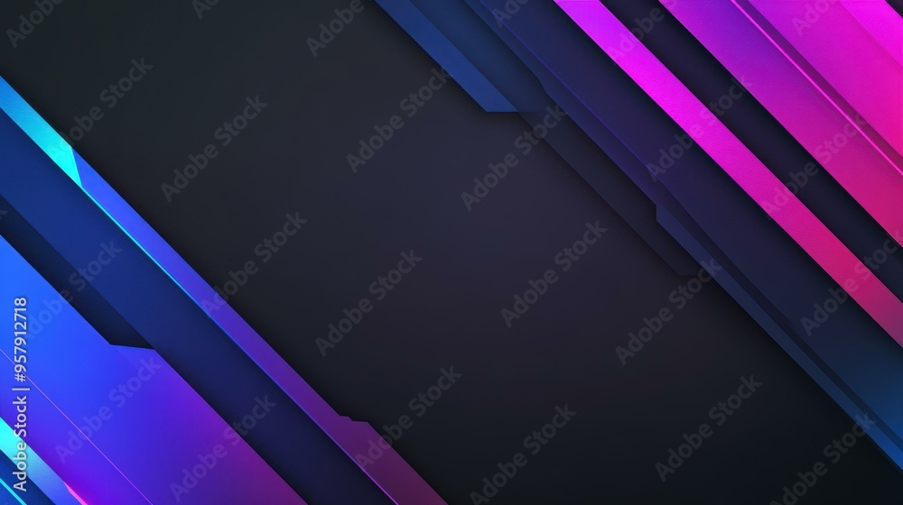 Explore a bold banner design filled with vivid hues and a modern ...