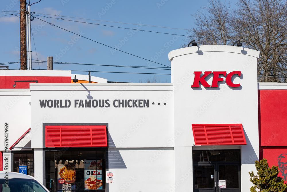 Beaverton, Oregon, USA - March 7, 2024 - KFC Kentucky Fried Chicken ...