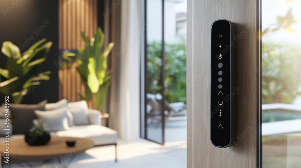 An accurate representation of a modern smart door lock system with a ...