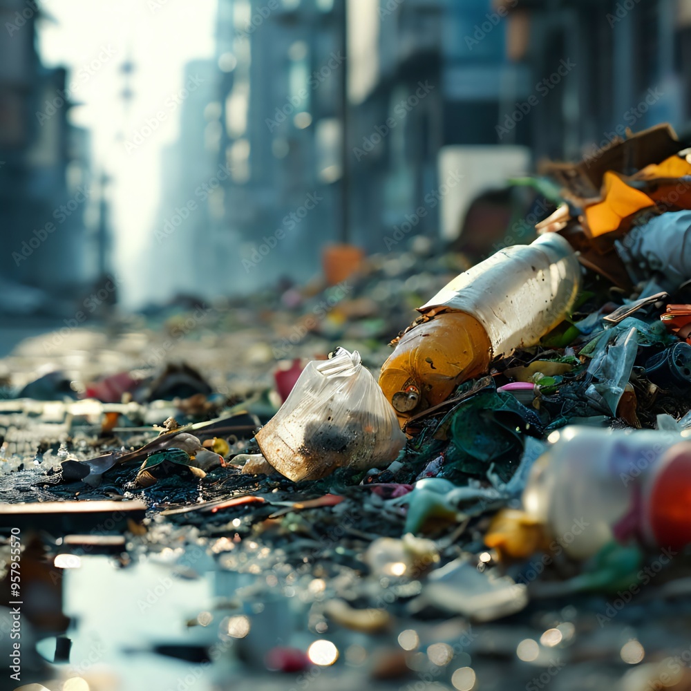 Environmental pollution, waste, carbon emissions, plastic, ocean ...