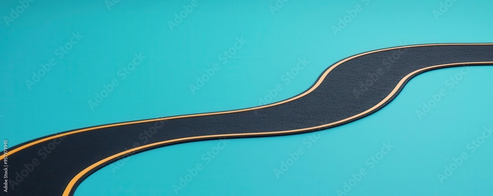 Visualization of a strategic roadmap with layers representing short ...