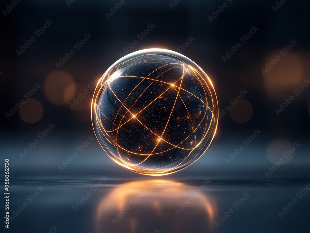 Dyson Sphere harnessing the energy of a distant star cluster, with ...