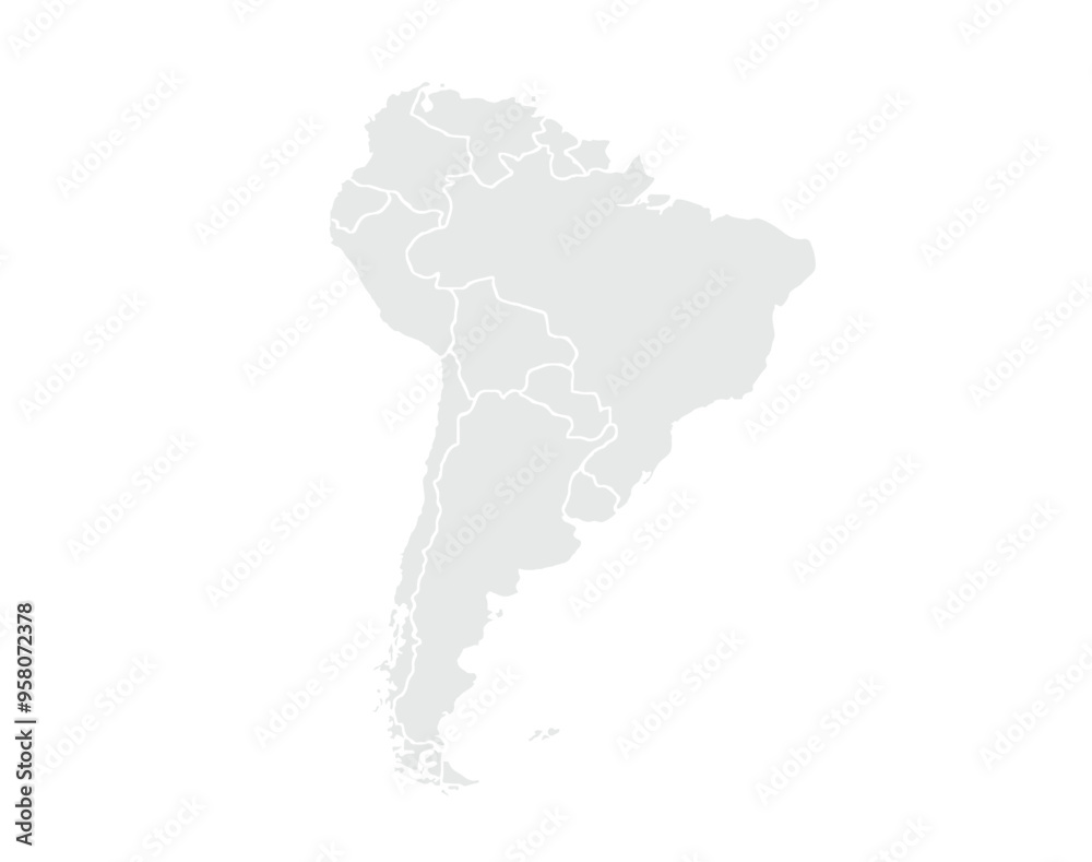Latin America map. for website layouts,background,education, precise ...