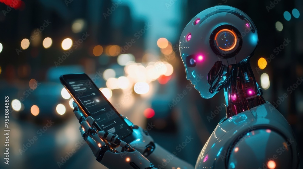 AI-Powered Chatbot Interacting with Users on a Website, Featuring ...