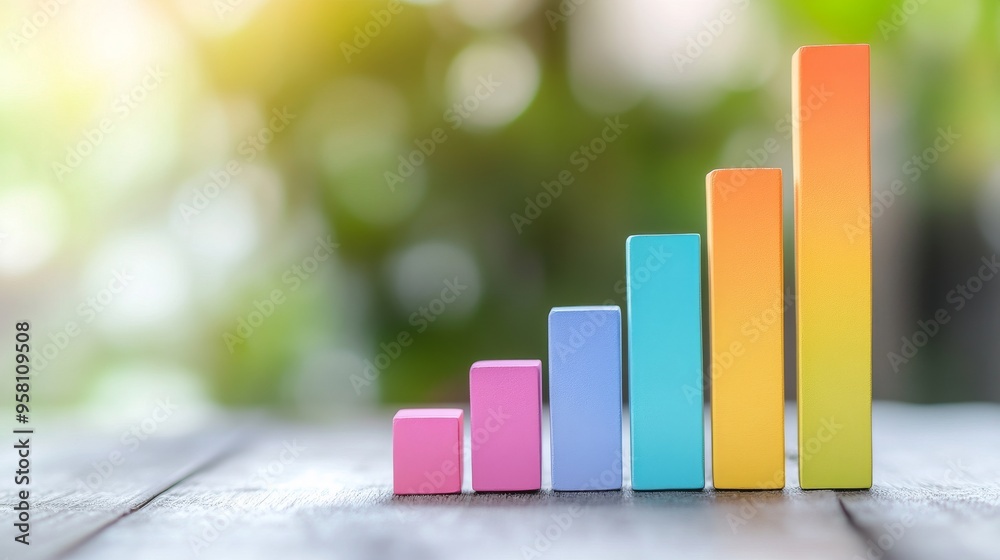 Increasing power usage over time illustrated by a bar graph with ...