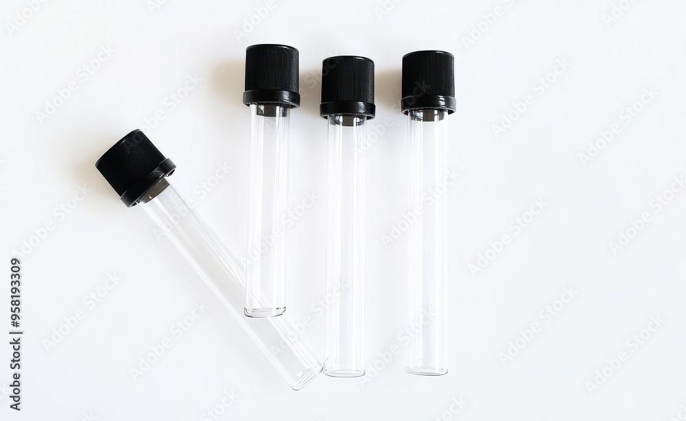 This mockup shows different views of a white weed joint tube with a ...