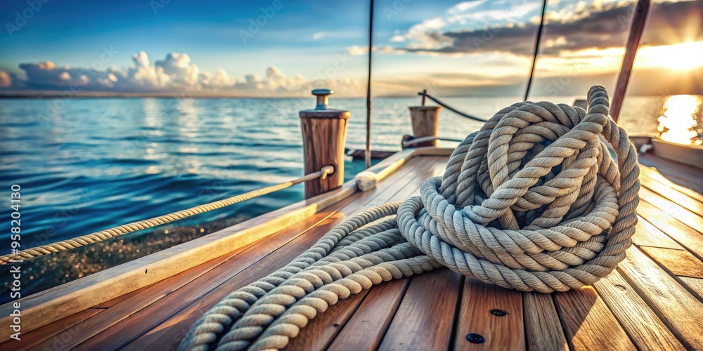 subtle rope textures anchor ropes sailboat illustrations ocean-inspired ...