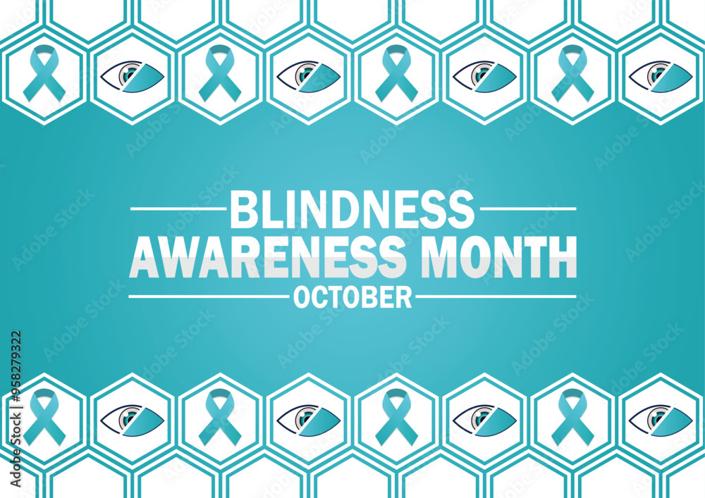Blindness Awareness Month October Vector illustration. Holiday concept ...