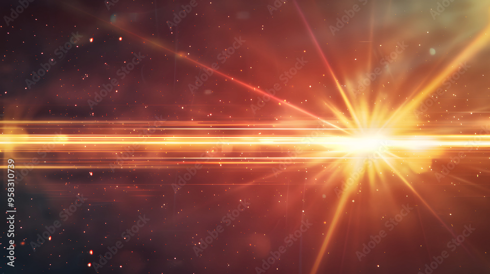 random artistic digital lens flare, lighting on a dark background ...