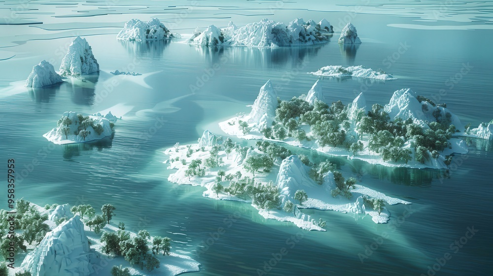 Rising sea levels caused by melting ice caps and glaciers pose a ...
