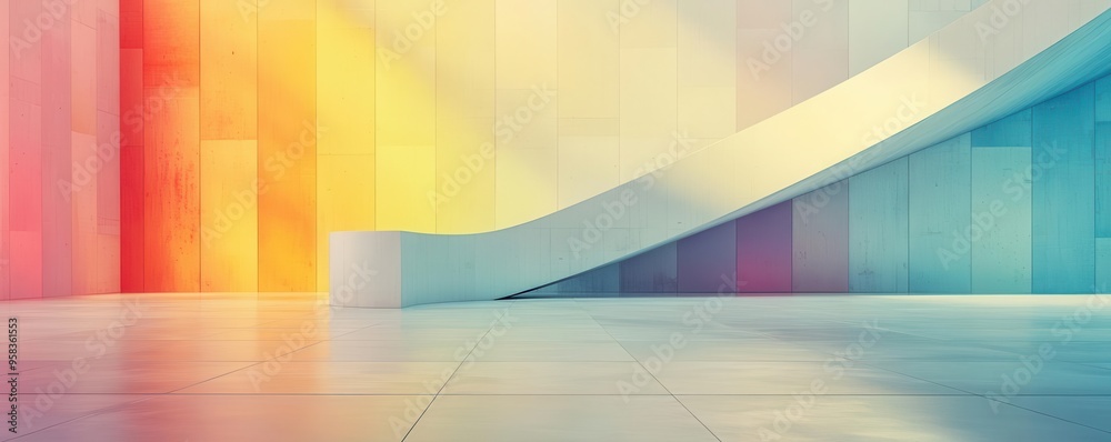 Deconstructivist museum with irregular shapes in a dynamic ...