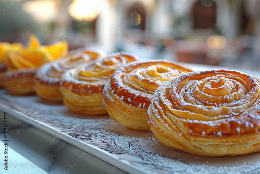 Morocco: M'hanncha A coiled pastry filled with almond paste and ...