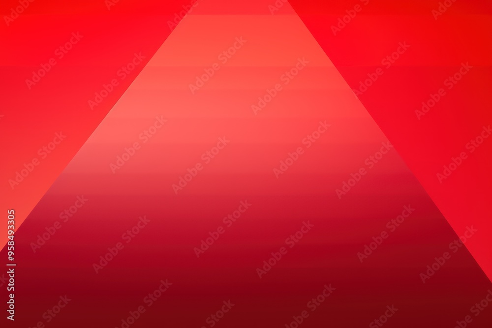 Red concentric gradient triangles line pattern vector illustration for ...