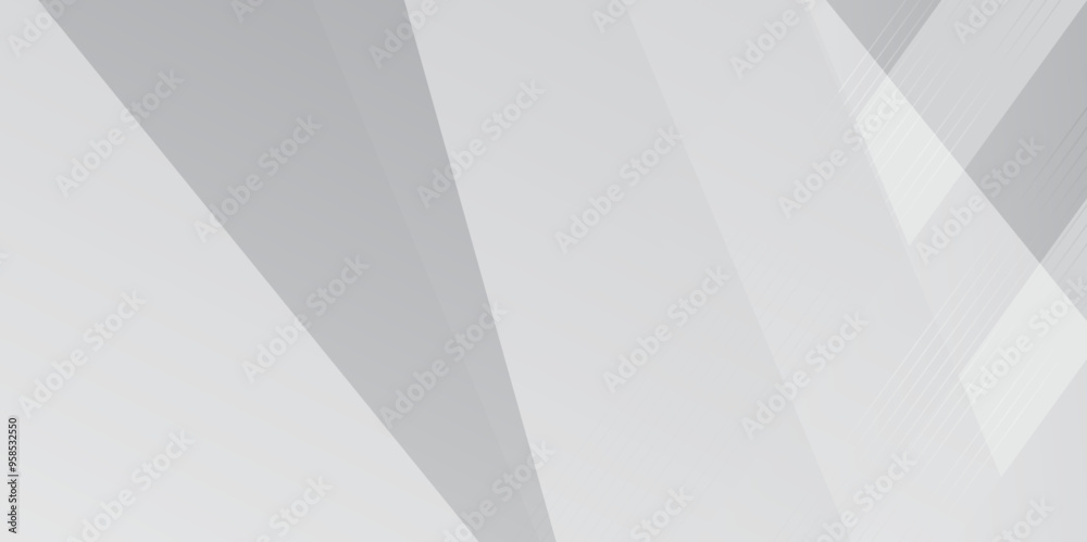 Abstract white and gray line background. Abstract white folds ...
