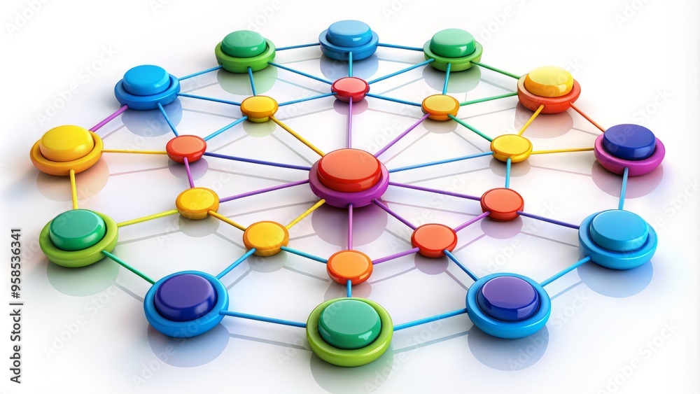 A colorful diagram illustrates the hub-and-spoke model, showcasing a ...