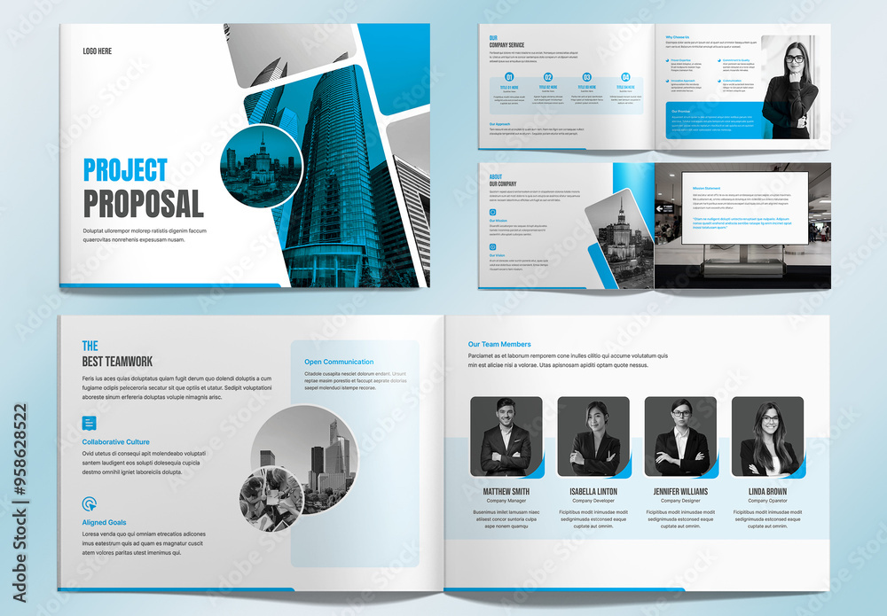 Creative Business Proposal Landscape Design Layout Stock Template ...