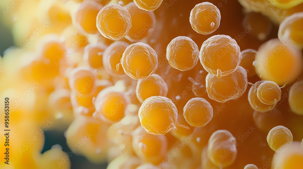 A highly detailed and realistic close-up of this bacteria ...