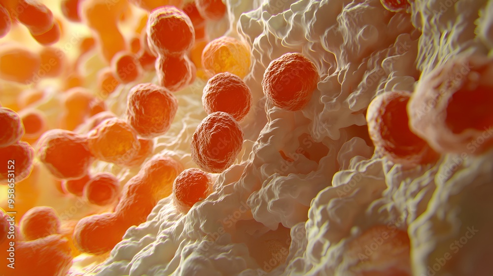 A highly detailed and realistic close-up of this bacteria ...