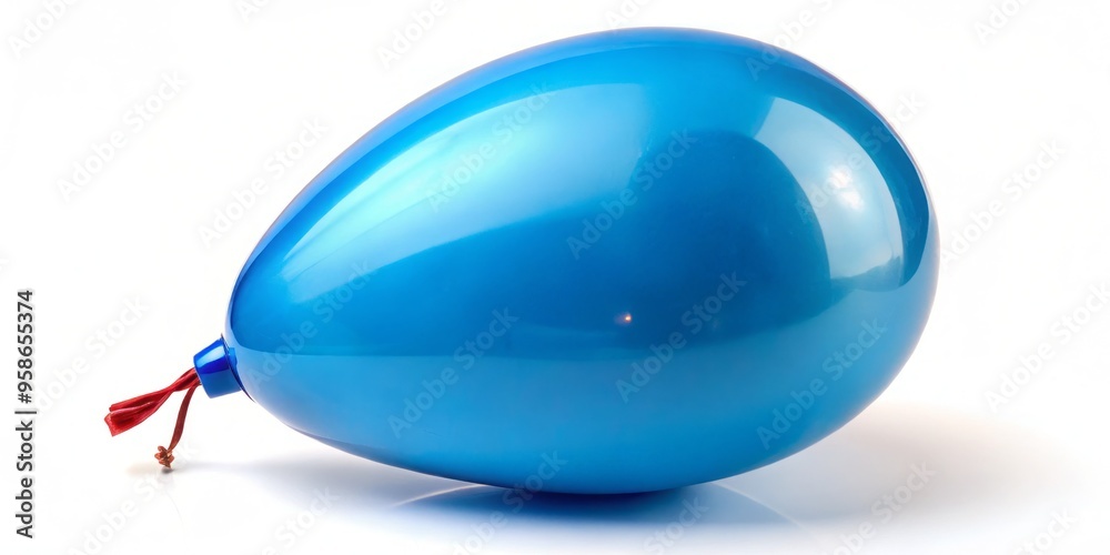 Inflated Balloon Over White Background, Demonstrating The Concept Of ...