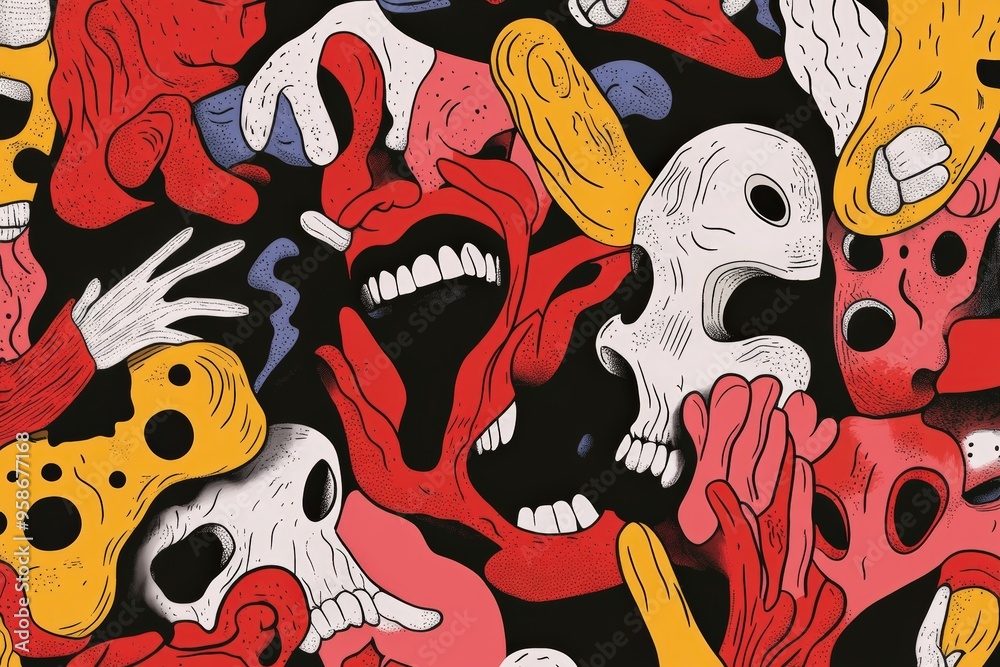 A Bold Exploration of Expression: An Engaging Collision of Colorful ...