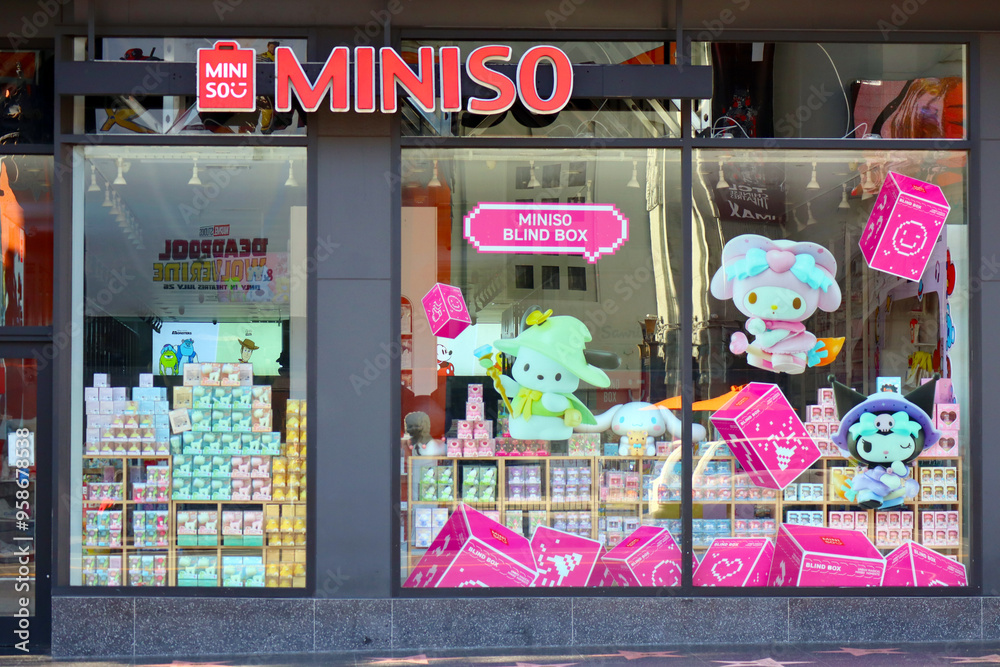 Hollywood (Los Angeles), California – July 22, 2024: MINISO Store in ...