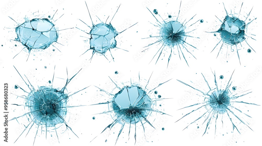 Broken Glass Shattered Glass Cracked Window Glass Texture Shatter ...