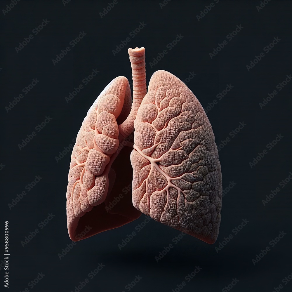 Lung Anatomy Illustration | Respiratory System Diagram | Healthy Lungs ...