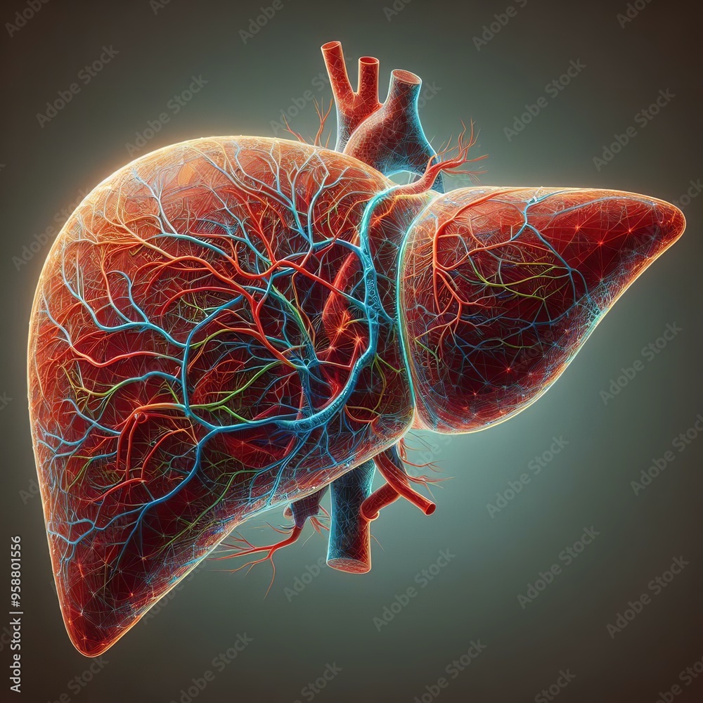 Liver Anatomy Illustration | Human Liver Stock Image | Liver Health ...