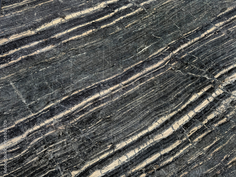 Natural black and white marble slab pattern in rough textured finishes ...
