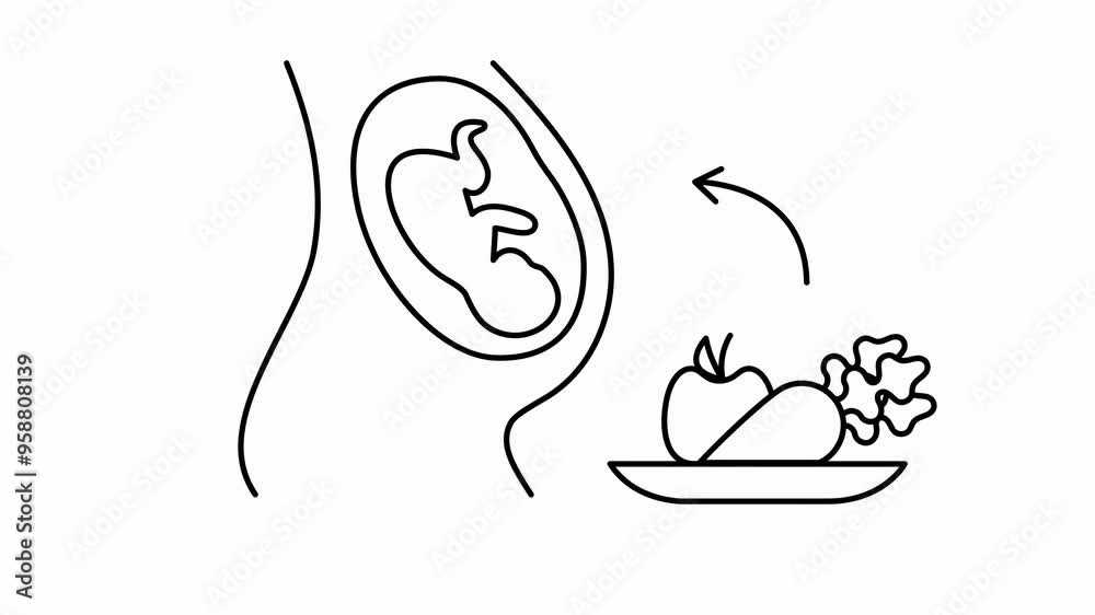 Dietary plan for Pregnant women animated video, Nutrient intake ...
