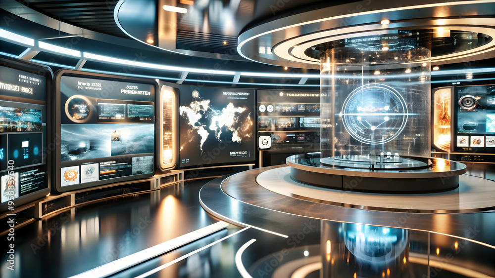 Futuristic AI Powered Innovation Hub: Transformational Technology with ...