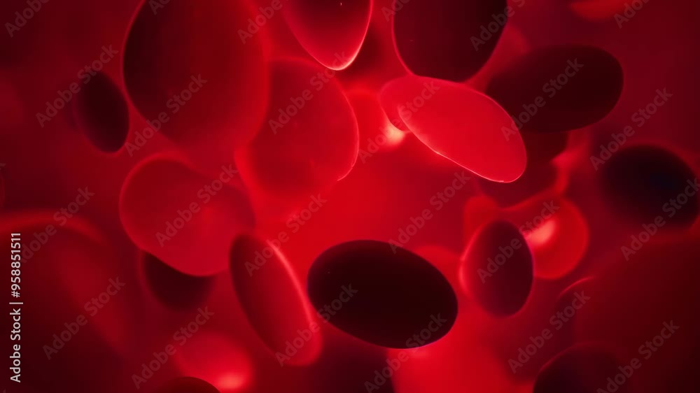 Red blood cells arterial blood stream medicine health biology anatomy ...