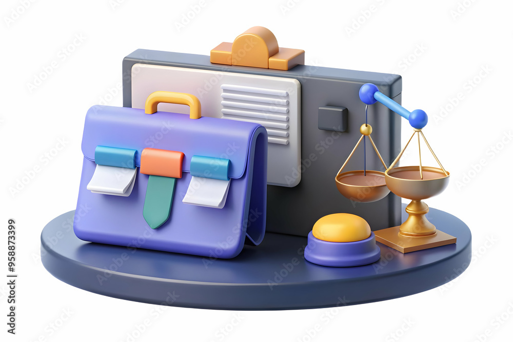 Modern AI Driven Legal Office Background - Digital Case Management ...