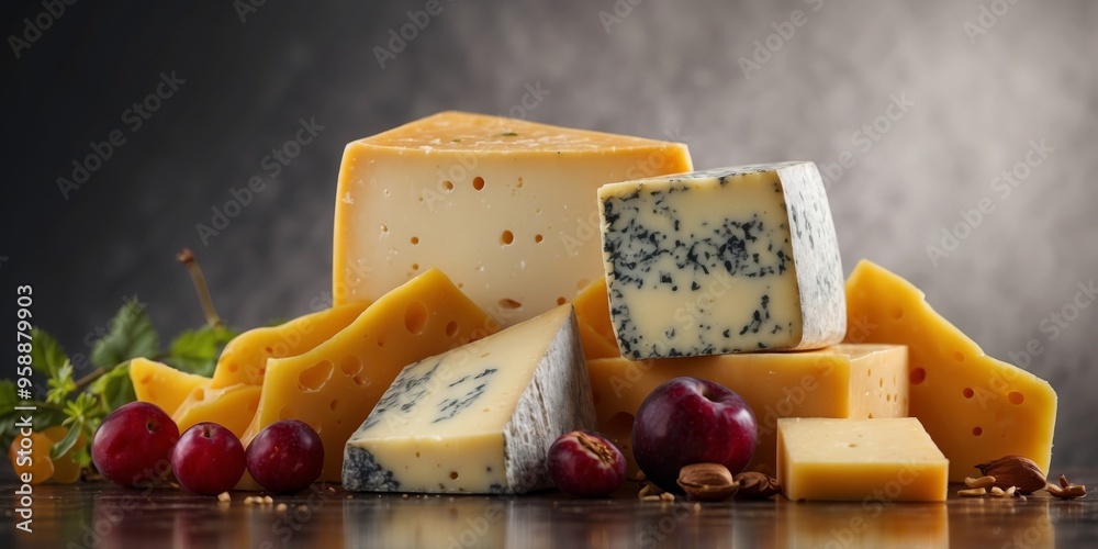 Tasty cheese background for your needs Use this template to design ...