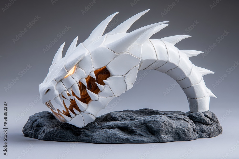 Dragon claws, razor-sharp, tearing through stone showcase the immense ...