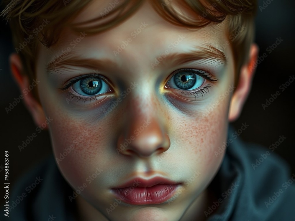 Stunning high-resolution photos of a teenage boy with inquisitive ...