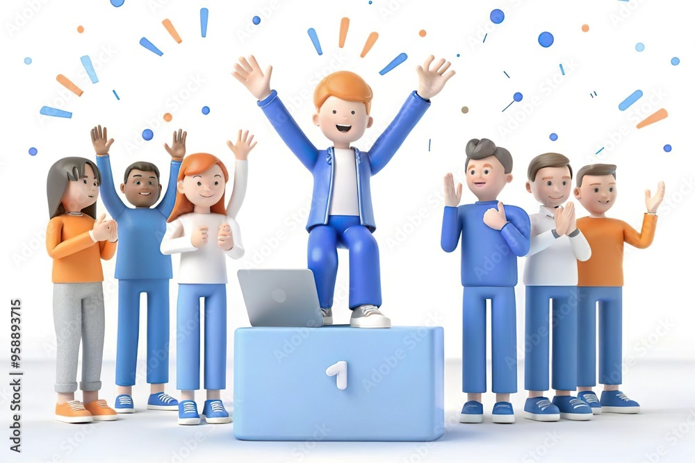 Transparent Backgrounds Mock-up. Raising hands to celebrate line art ...